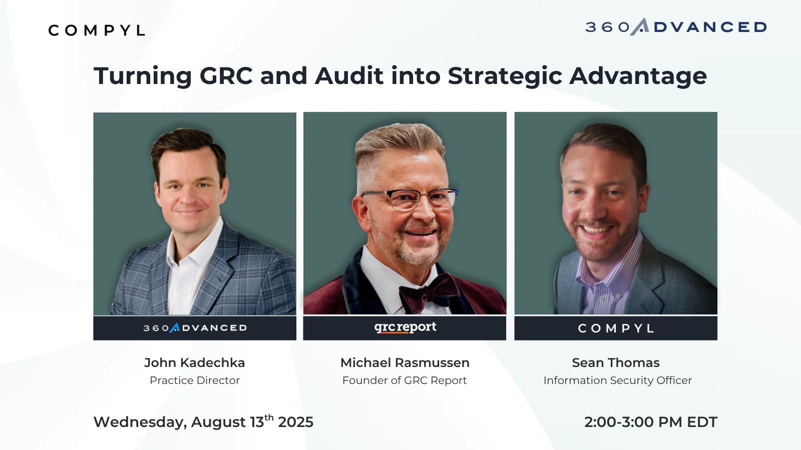 Webinar: Turning GRC and Audit into Strategic Advantage - Compyl